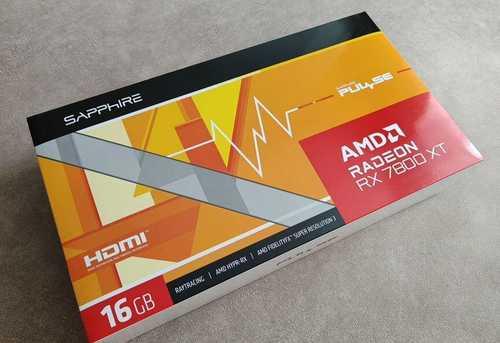 Sapphire AMD Radeon RX 7800XT pulse 16гб(Гарантия)