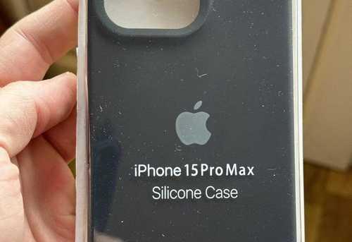 Чехол черный на iPhone 15 pro max копия