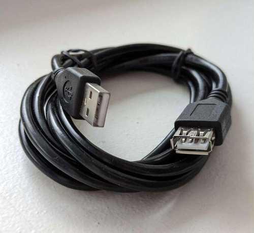 USB кабель папа-мама 1.8м