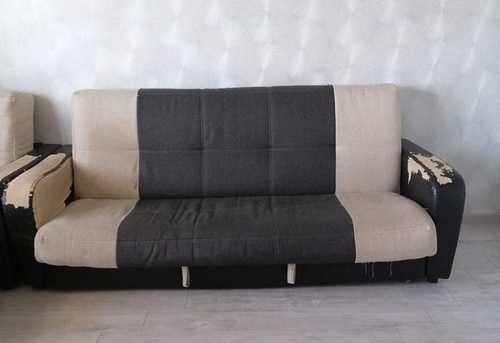 Мягкая мебель диван и кресло бу