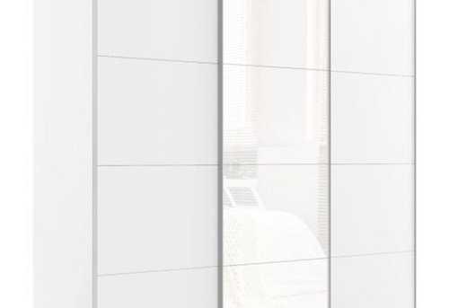 Шкаф купе Эста 3-х дверный 2 дсп/Белое стекло 3000