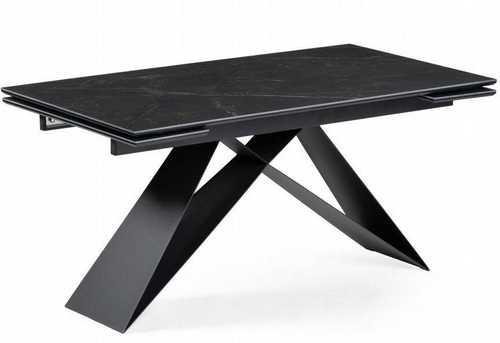 Керамический стол Ноттингем 160(220)х90х77 черный
