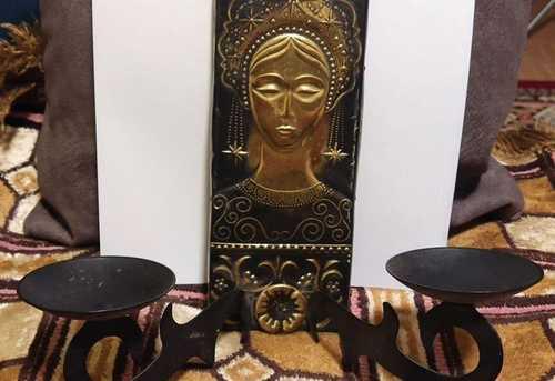 Чеканка подсвечник СССР