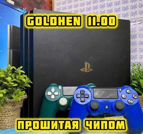 Прошитая Чипом Sony PS4 Pro 11.00 GoldHen