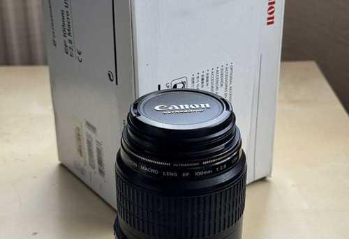 Объектив canon ef 100 macro f2.8 usm