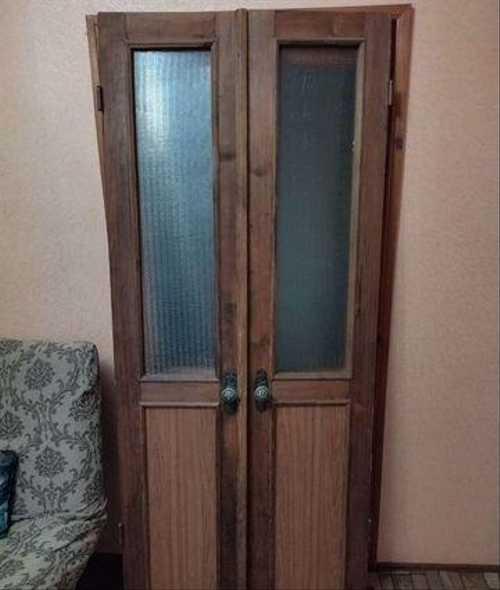 Двери межкомнатные деревянные, двухстворчатые