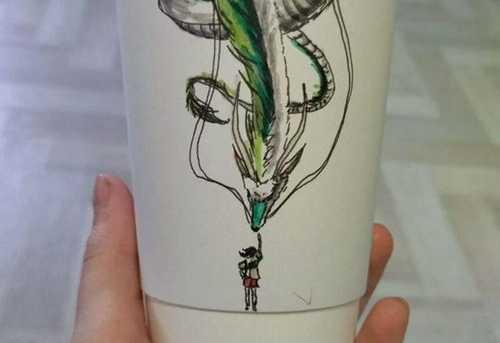 Стакан для кофе с рисунком