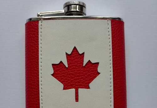 Фляга. Флаг Канады. Фляжка 170мл