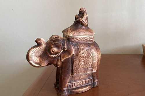 Банка Слон для чая керамика