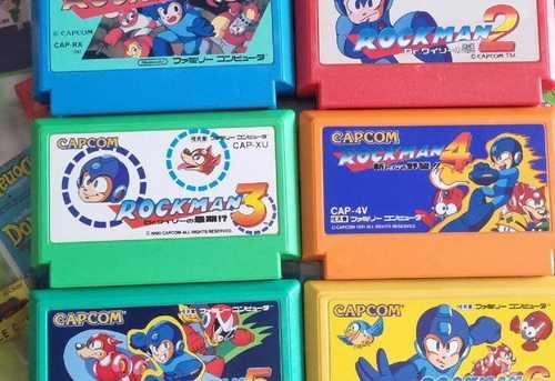 Картриджи Rockman 1-6 комплект dendy, famicom