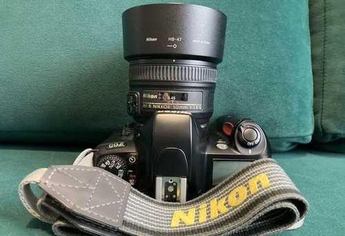 Nikon f65 + MB-17 + Nikkor 50 mm 1.8G
