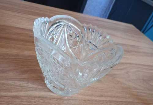 Хрустальная ваза конфетница салатник