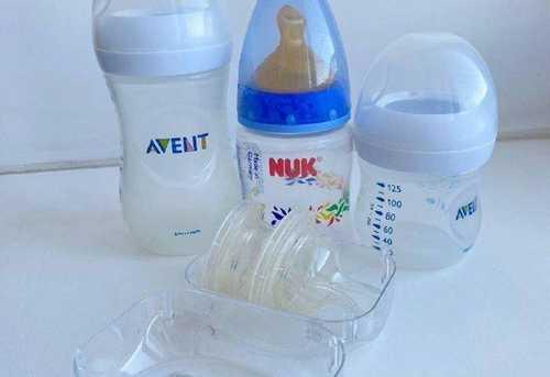 Детские бутылочки для кормления avent
