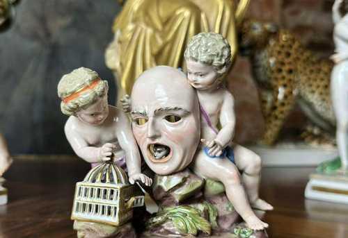 Дети с маской фарфор Meissen
