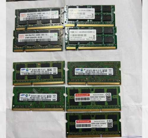 Оперативная память ddr3 2gb для ноутбука