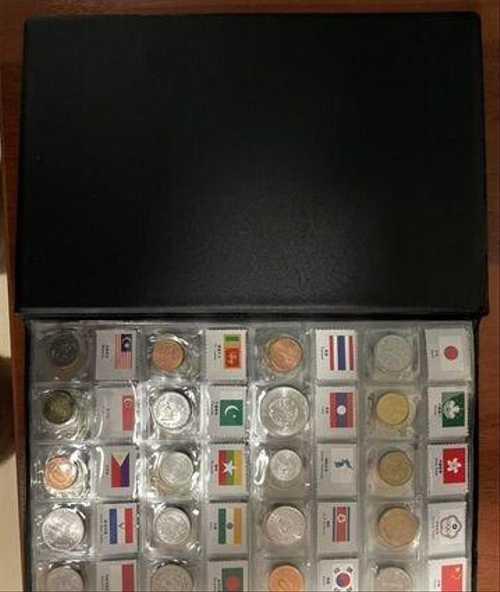 Набор из 120 монет из разных стран мира, оригиналь