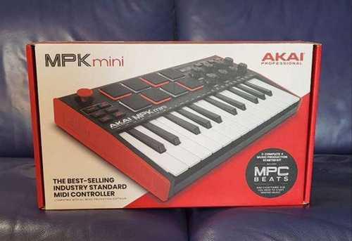 Midi клавиатура Akai MPK mini MK3 (новая,Германия)