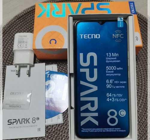 Tecno Spark 8C, 4/64 ГБ