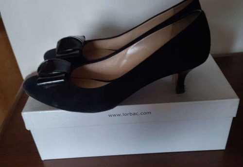 Туфли женские 39 размер черные замша