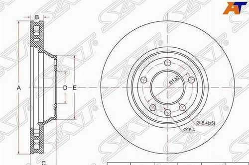 Диск тормозной перед левый audi Q7 06/porsche caye