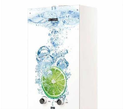 Газовая колонка Zanussi GWH 10 Fonte Glass Lime