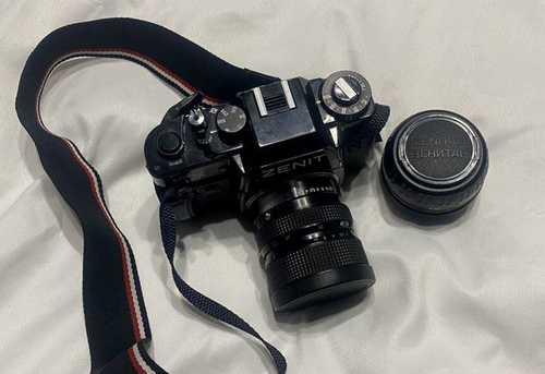 Пленочный фотоаппарат Zenit 122k + 2 объектива