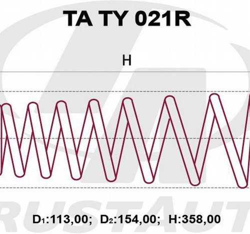 Пружина усиленная зад toyota corolla AE101, EE100