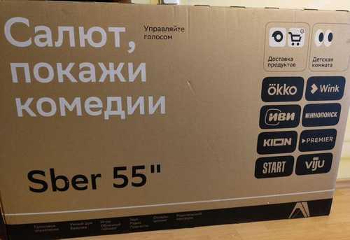 Телевизор 55 дюймов UHD 4K Sber SDX-55U4127