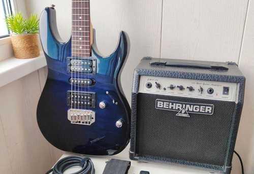 Электрогитара Ibanez GRX70 +комб Behringer +компл