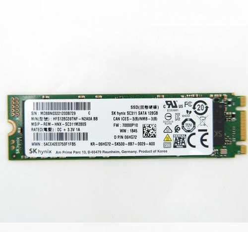 Накопитель SSD M.2 128GB Hynix HFS128G39TNF