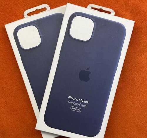 iPhone 14 Plus Silicone Case Storm Blue (New)