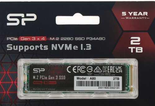 SSD накопитель Silicon Power M-Series SP002TBP34A8