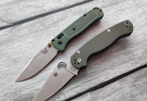 Комплект складных ножей Spyderco и Benchmade