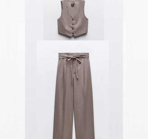 Костюм zara жилет и брюки