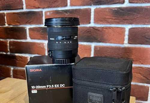 Объектив Sigma 10-20mm F3,5 для Canon