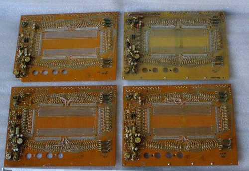 4 платы ретро электроника конденсаторы СССР 1979г