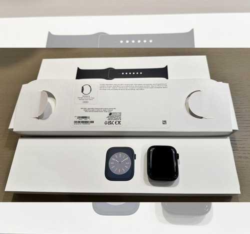 Часы Apple Watch 8 45mm (Midnight Sport)