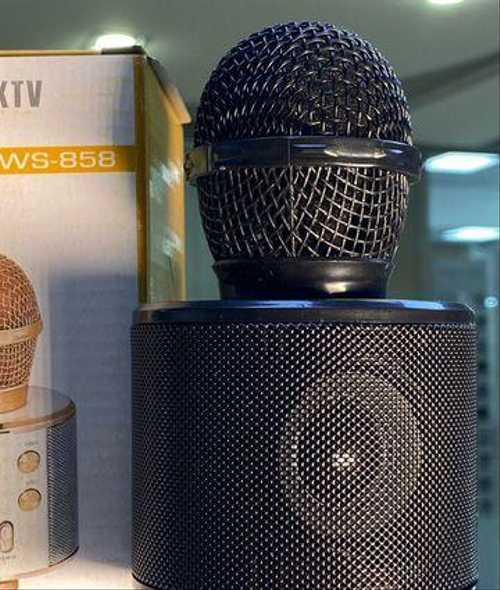 Беспроводной Караоке-микрофон WS-858, черный