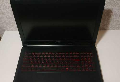 Игровой ноутбук msi gl62m 7rex