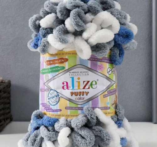 Пряжа alize puffy color цвет 6075