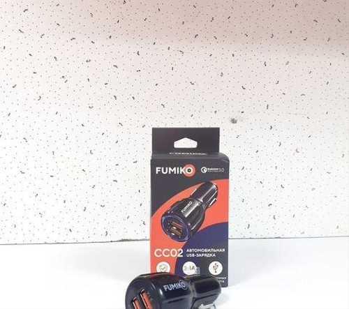 Автомобильная зарядка fumico CC02 QC3.0 2USB 3A