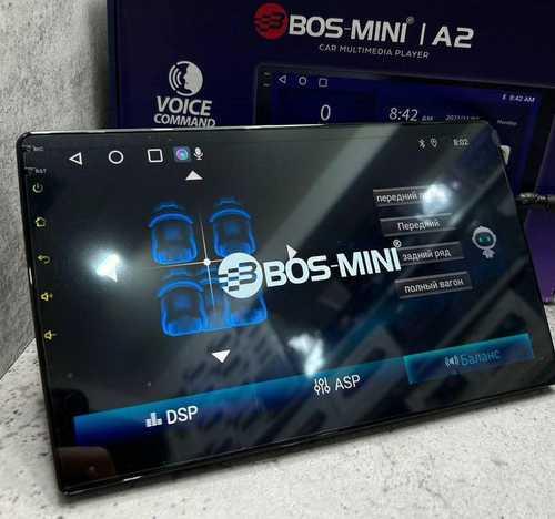 Магнитола android BOS mini  камера заднего вида