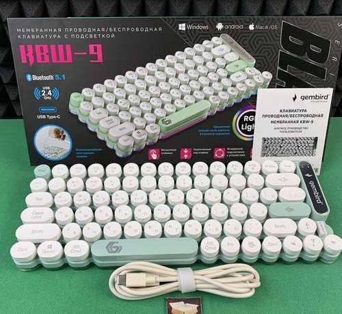 Клава Gembird KBW-9 Аналог Apple Magic Keyboard