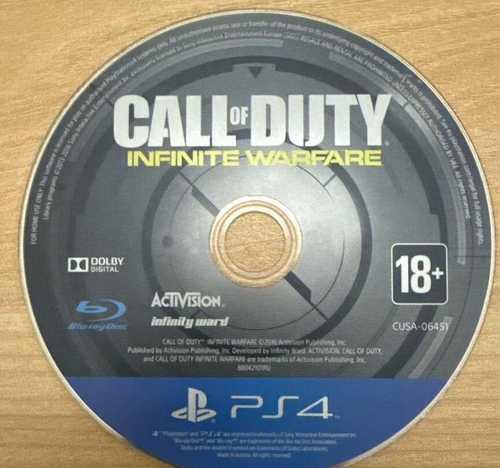 Диск на ps4 Call of duty infinite warfare ps4