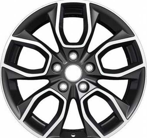 Khomen Wheels KHW1713 R17 Black-FP для Tiguan