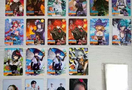 Коллекционные карты по игре Genshin Impact и K-pop