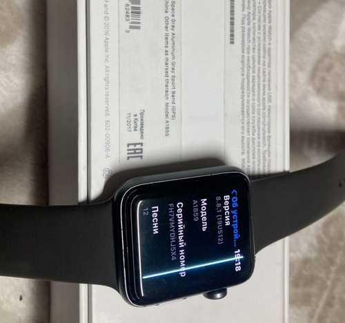 Часы apple watch 3 series 42mm