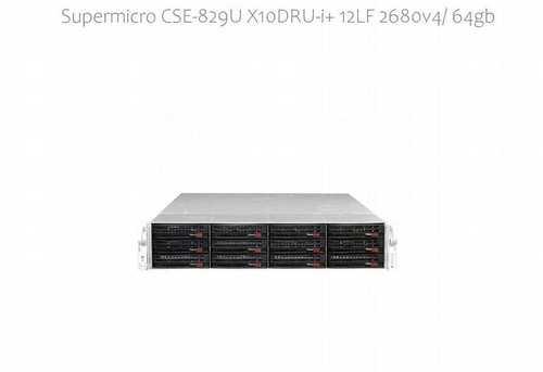 Supermicro CSE-829U X10DRU-i+ 12LF 2680v4/ 64gb