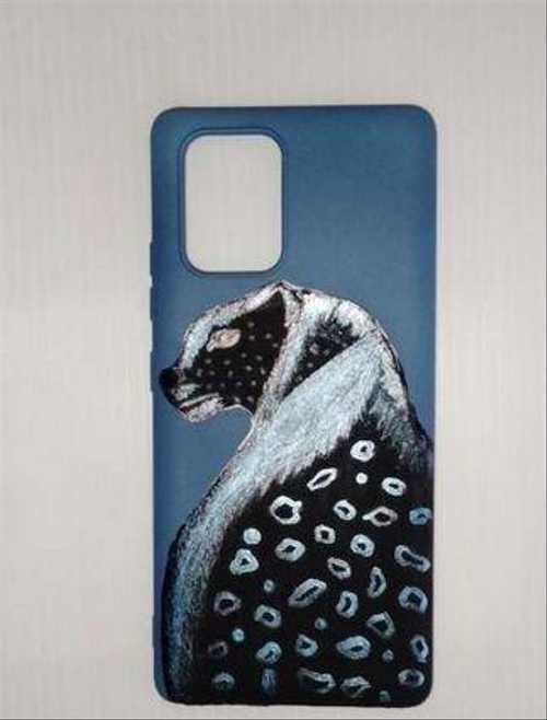 Чехол для телефона с росписью Черная пантера