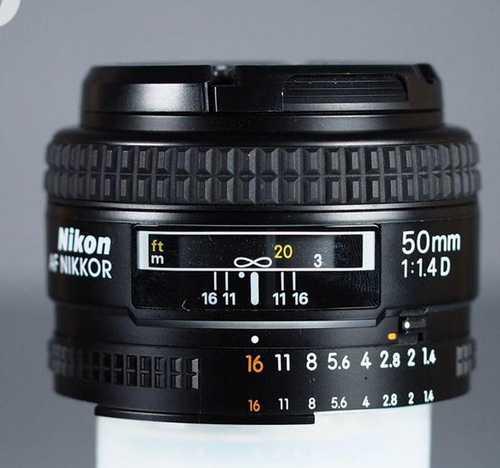 Nikon 50mm f/1.4 D как новый